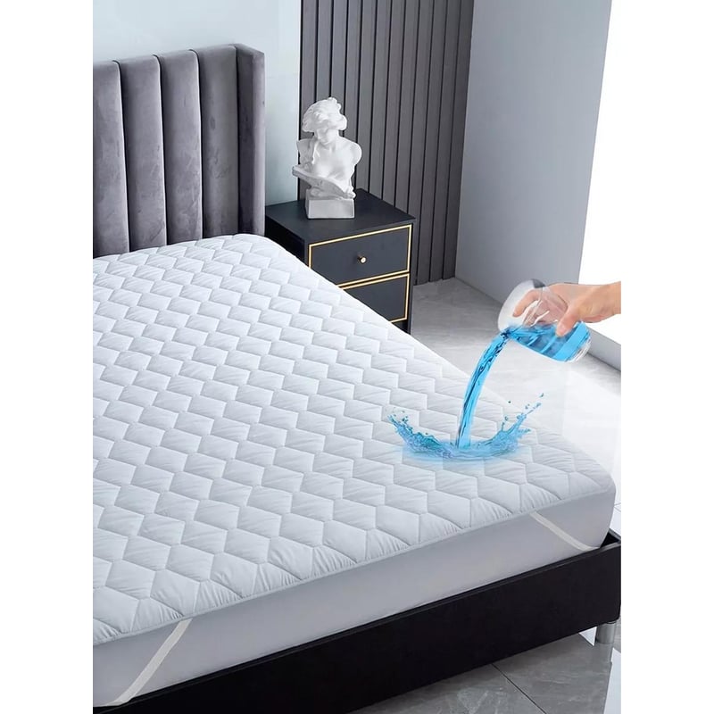 CASATUA Cubre Colchon Protector Impermeable Elasticos - Blanco - King ...