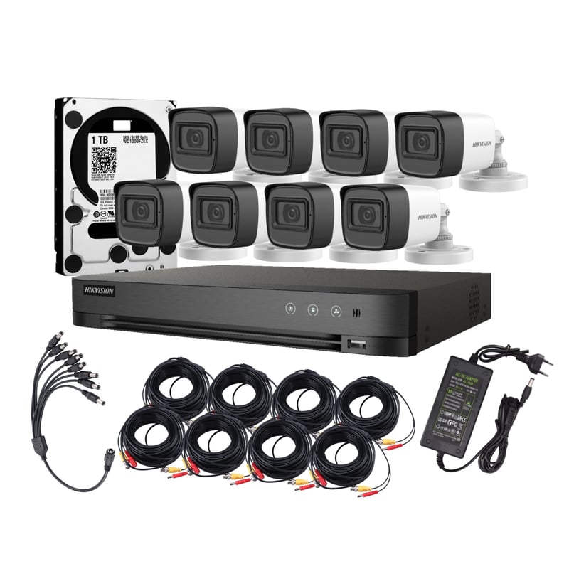 HIKVISION Kit 8 Cámaras Hikvision 1080p Lite 8 Bala | falabella.com