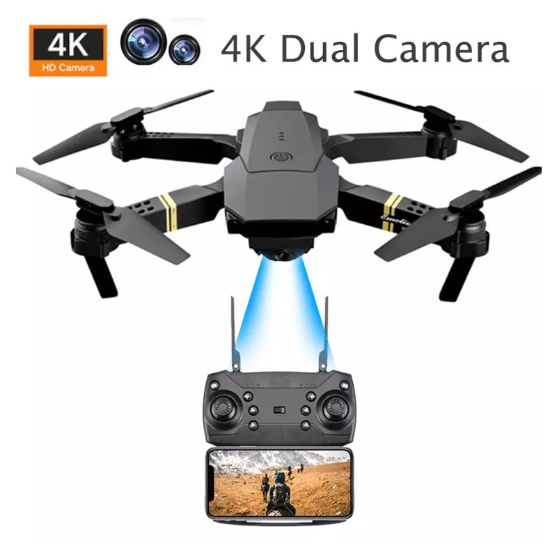 ACTUAL Dron 4k Full Hd Doble Cámara Wifi Control Remoto Plegable ...
