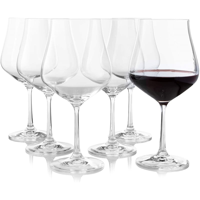 Set 6 Copas Cristal Vino Tulipa 550 ml | Sodimac - Falabella