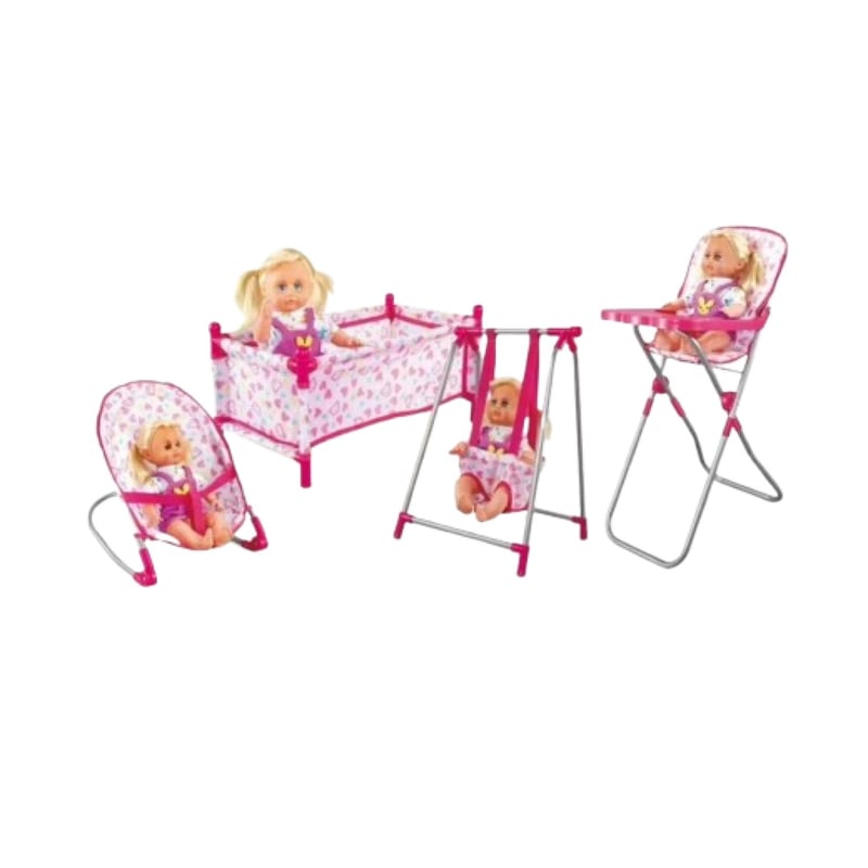 GENERICO Muñeca Baby Hause 4 En 1 Con Sonido Rosado | falabella.com