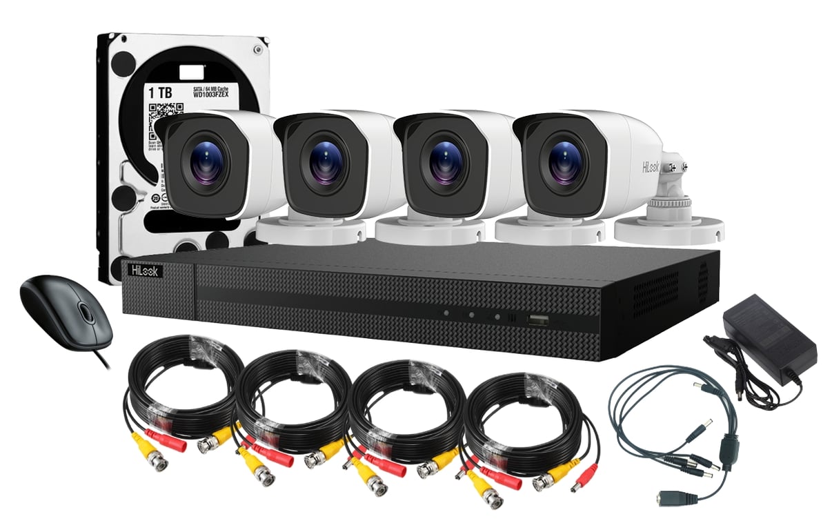 HILOOK Kit Hilook 4 Camaras Exterior FHD 1080p Lite | falabella.com