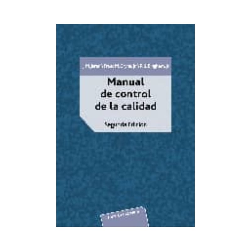 REVERTE Manual De Control De La Calidad (2 Tomos) | falabella.com