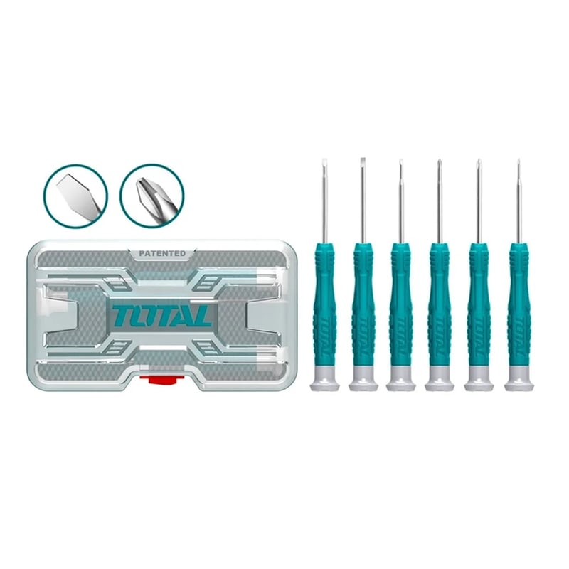 TOTAL TOOLS Kit Juego De Destornilladores De Precision 6 Piezas ...