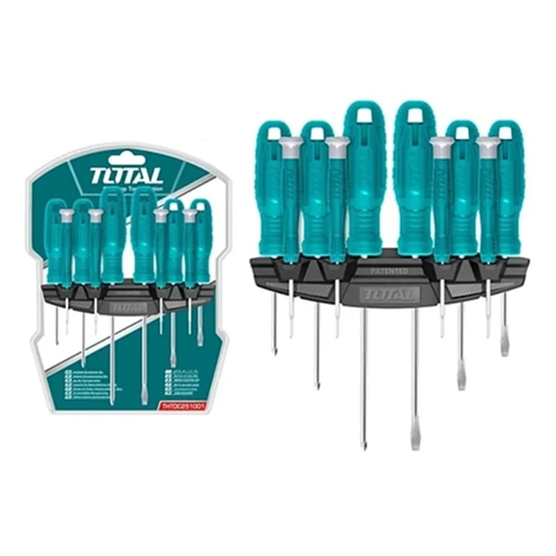 TOTAL TOOLS Kit Set Juego Destornilladores 10 Piezas | falabella.com