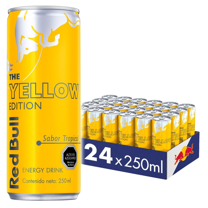RED BULL Bebida Energetica Red Bull Yellow Edition 24 Latas de 250ml ...