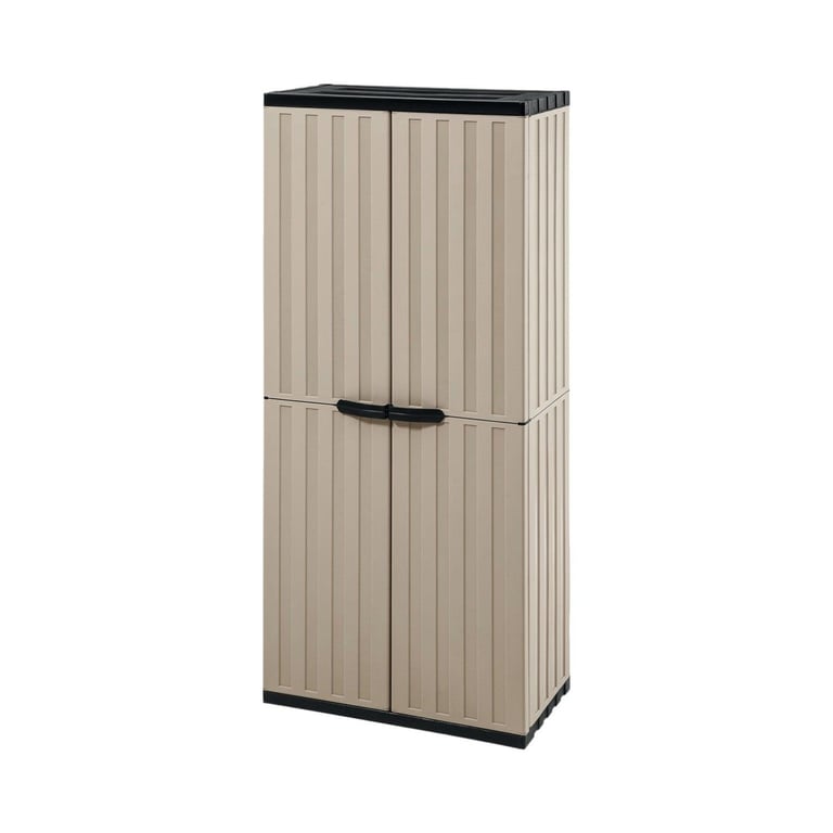 RIMAX Armario Multiuso Plastico Beige 67.6x39x163.3 Starplas Rimax ...