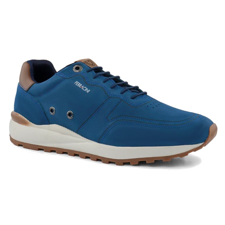 FERRACINI Zapatillas Hombre Cuero Azul Ferracini 9352 | falabella.com