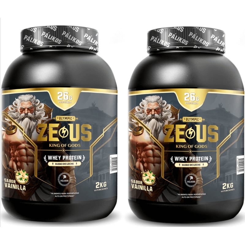 PALIKOS FITNESS Pack Zeus - 2 Whey Protein Zeus de 2 kg - (4 kilos) Vainilla | falabella.com
