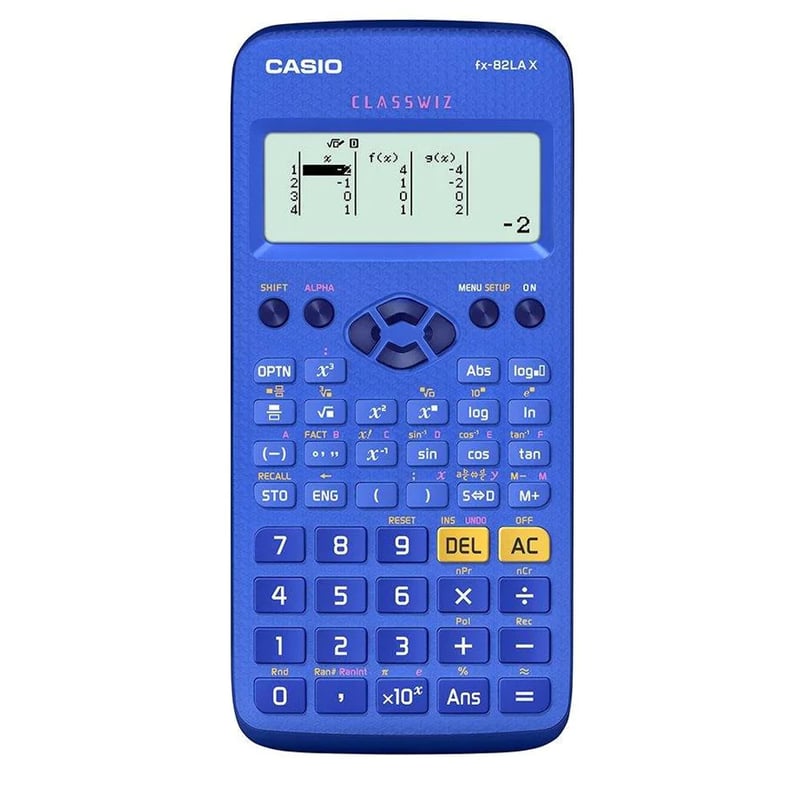 CASIO Calculadora Cientifica Casio FX 82 LAX BU 275 Funciones Azul ...