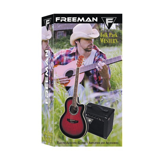 FREEMAN Pack guitarra electroacústica WESTERN FREEMAN | falabella.com