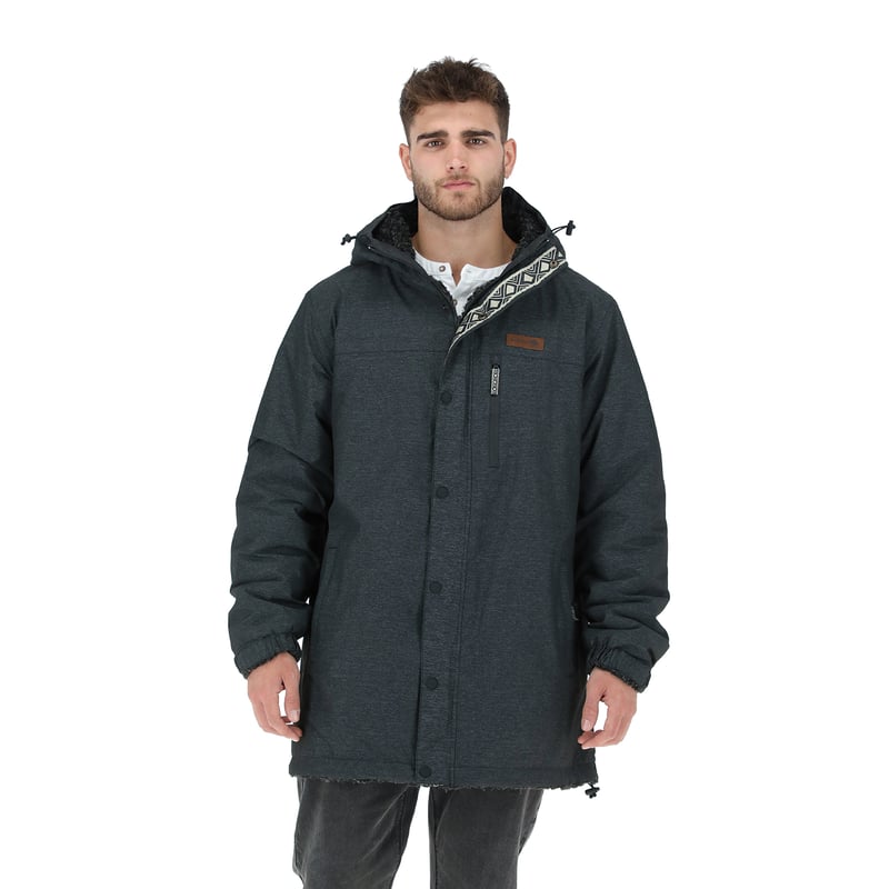 BUFFALO CHILE Parka Impermeable Camaleon Negro - Negro Jaspeado Hombre ...