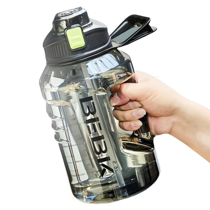 Botella De Agua Deportiva Gym Fitness Pajita Unisex 2300ml | Sodimac Chile