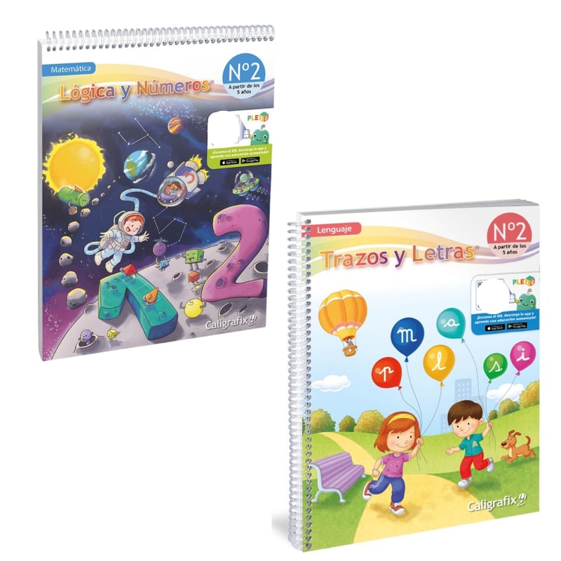 CALIGRAFIX Pack trazo y letras más Lógica y números N° 2 Versión ...