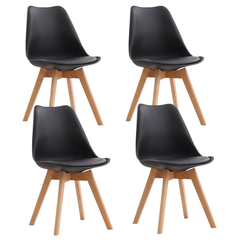 GENERICO Pack 4 Sillas Negras Tulip | falabella.com