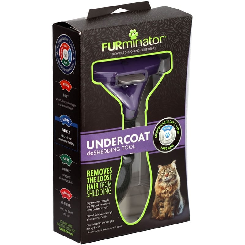 FURMINATOR Furminator Cepillo Pelo Largo MediumLarge Gato. | falabella.com