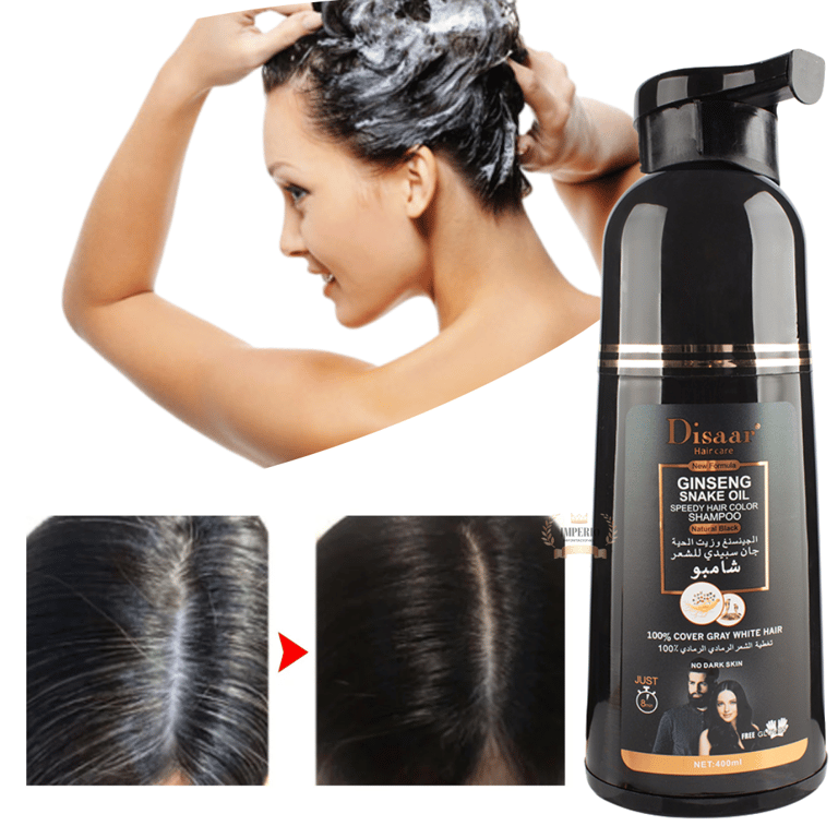 DISAAR Shampoo Colorante Tinte Rápido Cubre Canas Larga Duración 400ml ...