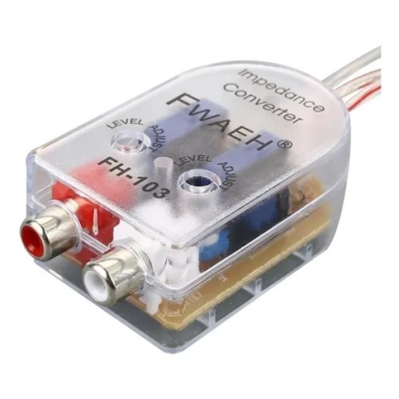 GENERICO Conversor Impedancia Rca Para Radio Auto Amplificador 213012 ...