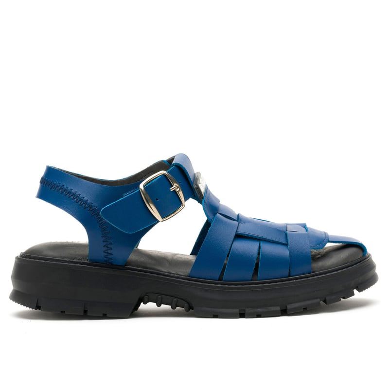 LANDAZURI Sandalia Cuero Carcinus Azul Landazuri | falabella.com