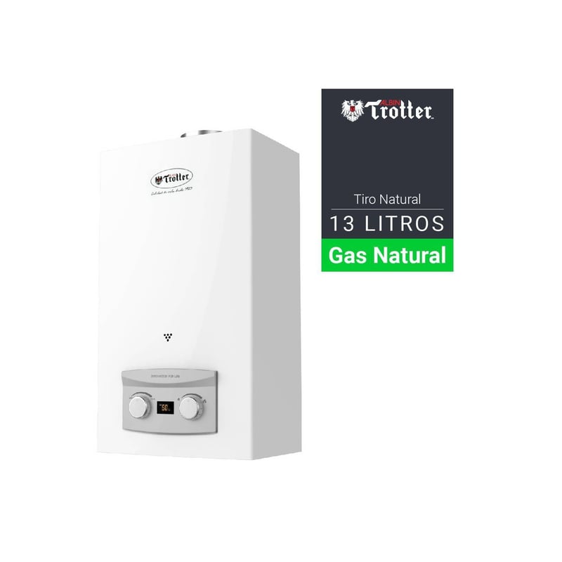 ALBIN TROTTER Calefont Tiro Natural 13 litros Gas Natural | falabella.com