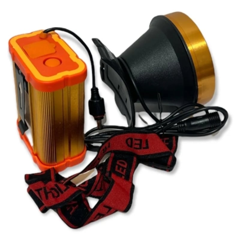 GENERICO Linterna Foco Led Caza Camping Minero Lampara Recargable ...