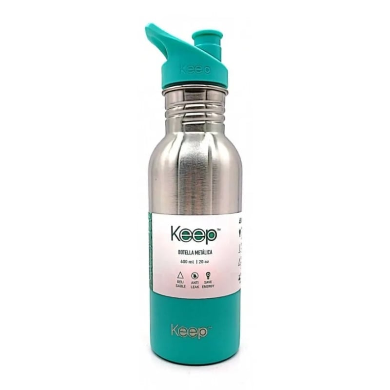 KEEP Botella Metálica 600ml Keep Con Dosificador Celeste | falabella.com