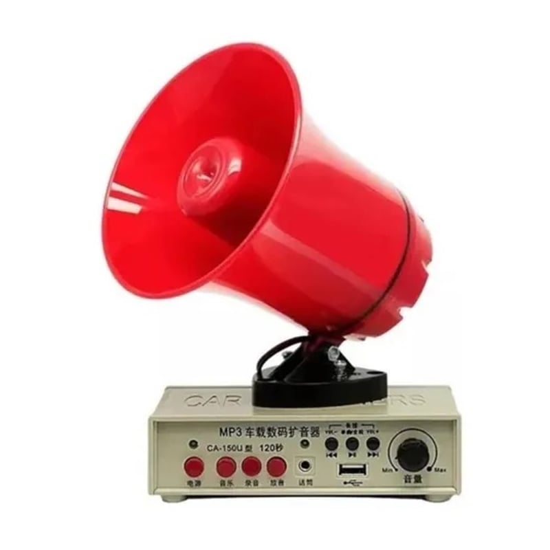 GENERICO Megáfono Para Auto 12-24volt Reproductor Megafono Usb ...