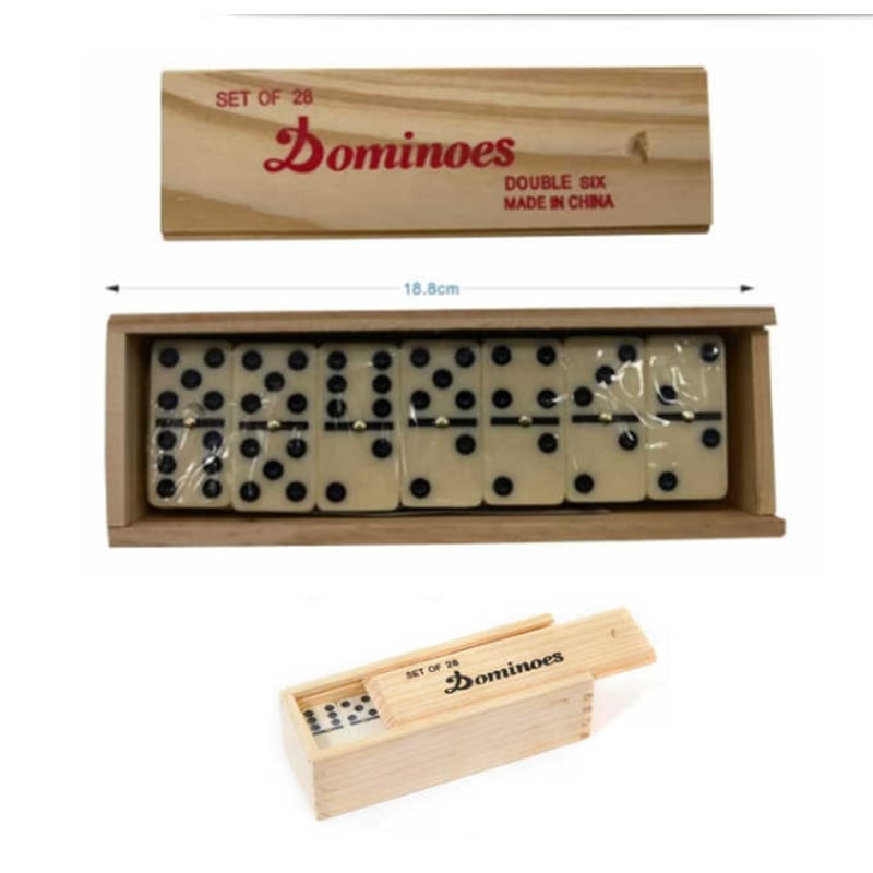 GENERICO JUEGO DE DOMINO 28 PIEZAS EN CAJA DE MADERA PEQ | falabella.com