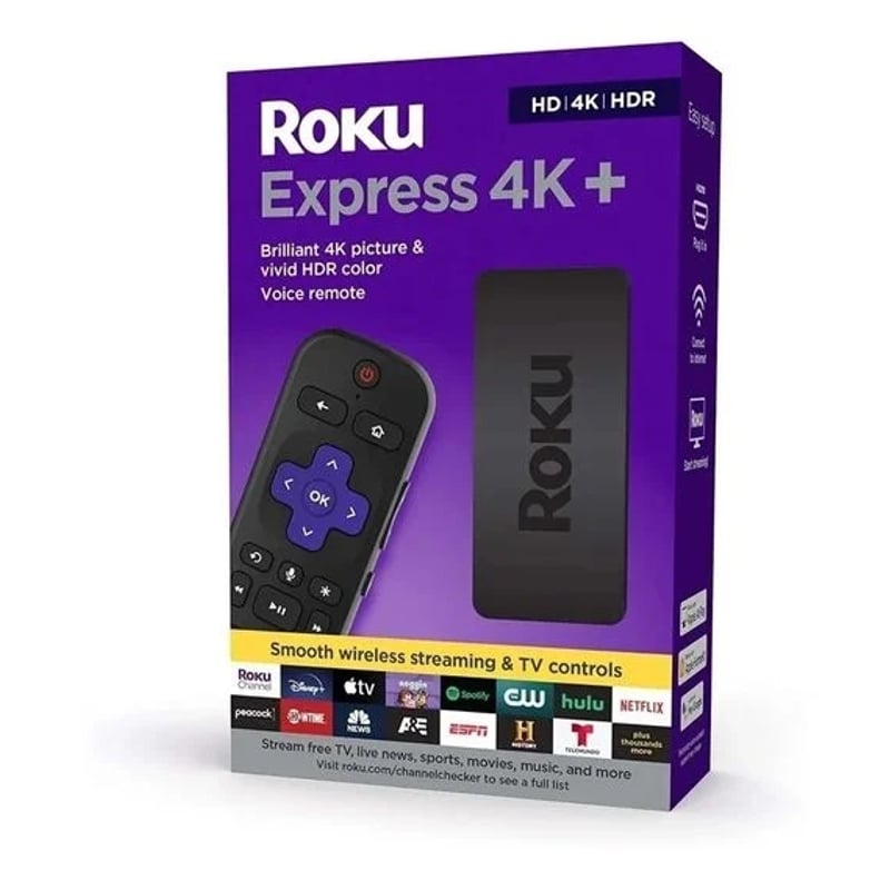 ROKU Roku Express 4k Plus 3941r - Negro | falabella.com