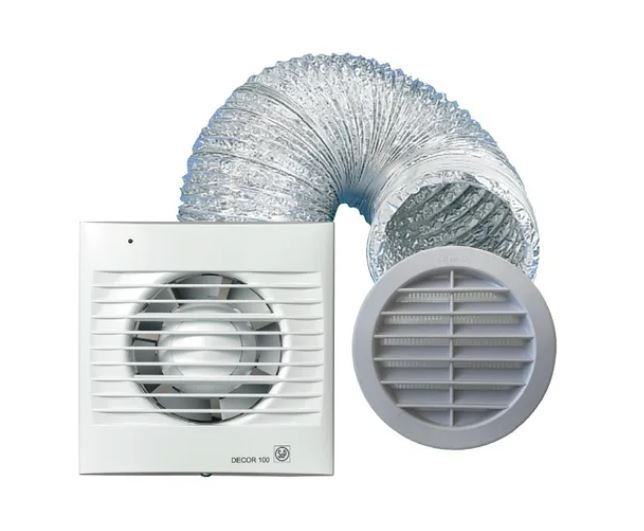 Kit Extractor Aire Para Baño Decor-100 C Ducto Y Rejilla | Sodimac ...