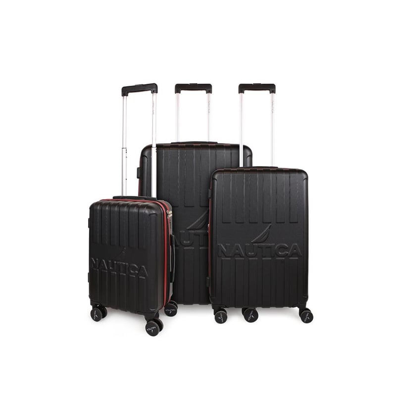 Set 3 maletas Darsa S+M+L negra NAUTICA | Sodimac - Falabella