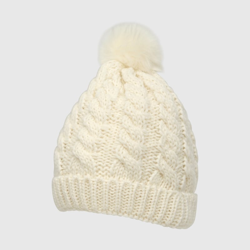 COLLOKY Gorro de bebé niña tejido trenzas beige (3 a 24 meses) | falabella.com