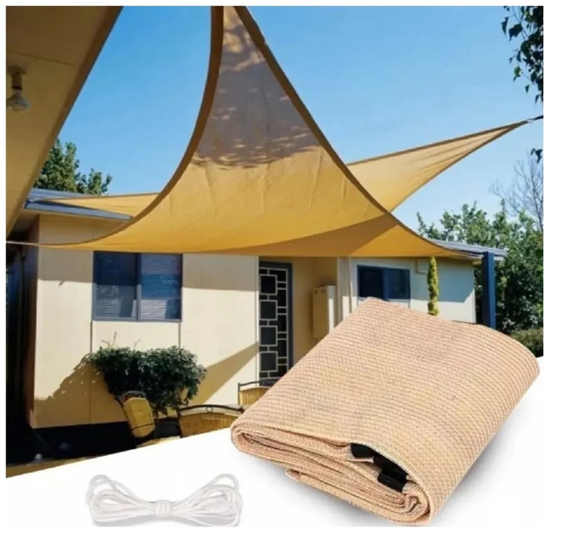 Toldo Vela Sombra Triangular 3x3x3 Mts Lonas Tela Sombrilla | Sodimac ...