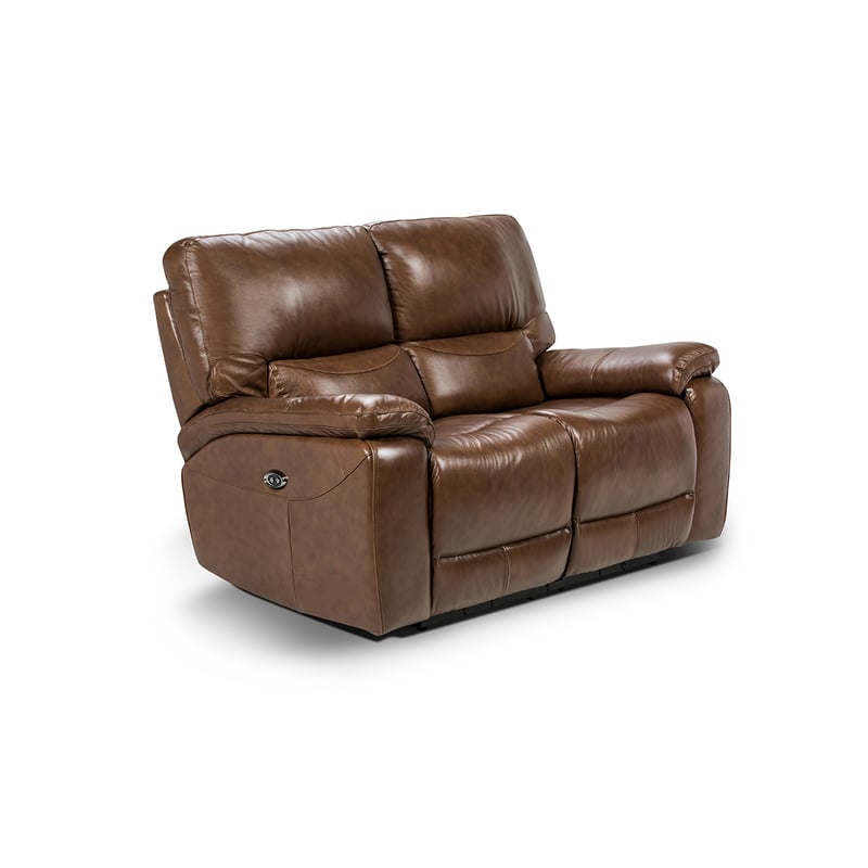 Rosen Sofá Reclinable Poch Cuero 2 Cuerpos | Sodimac - Falabella