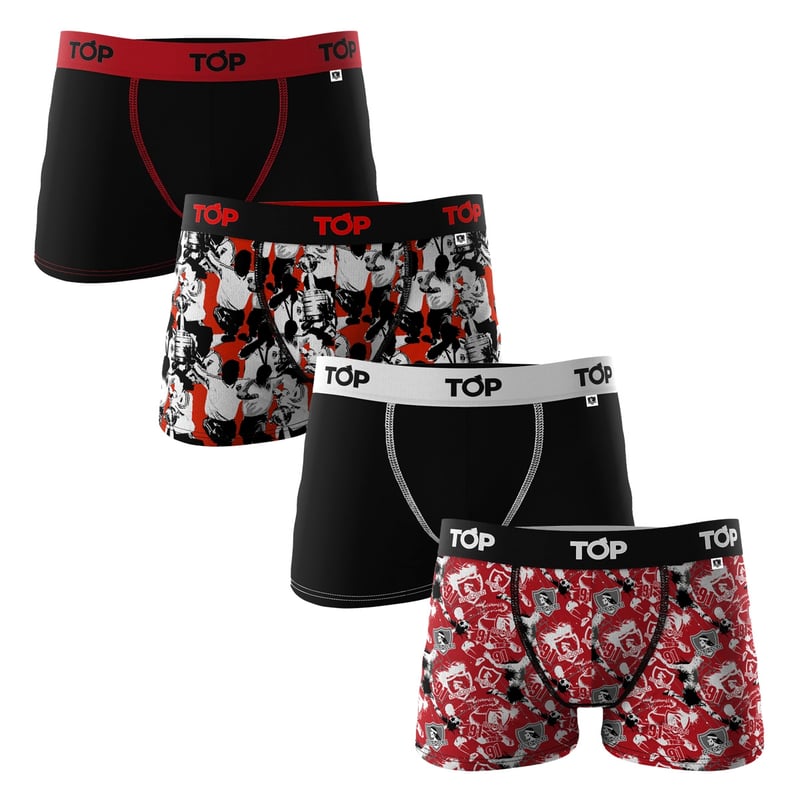 TOP Boxer Niño Algodón Colo Colo Pack 4 C1 Top. | falabella.com