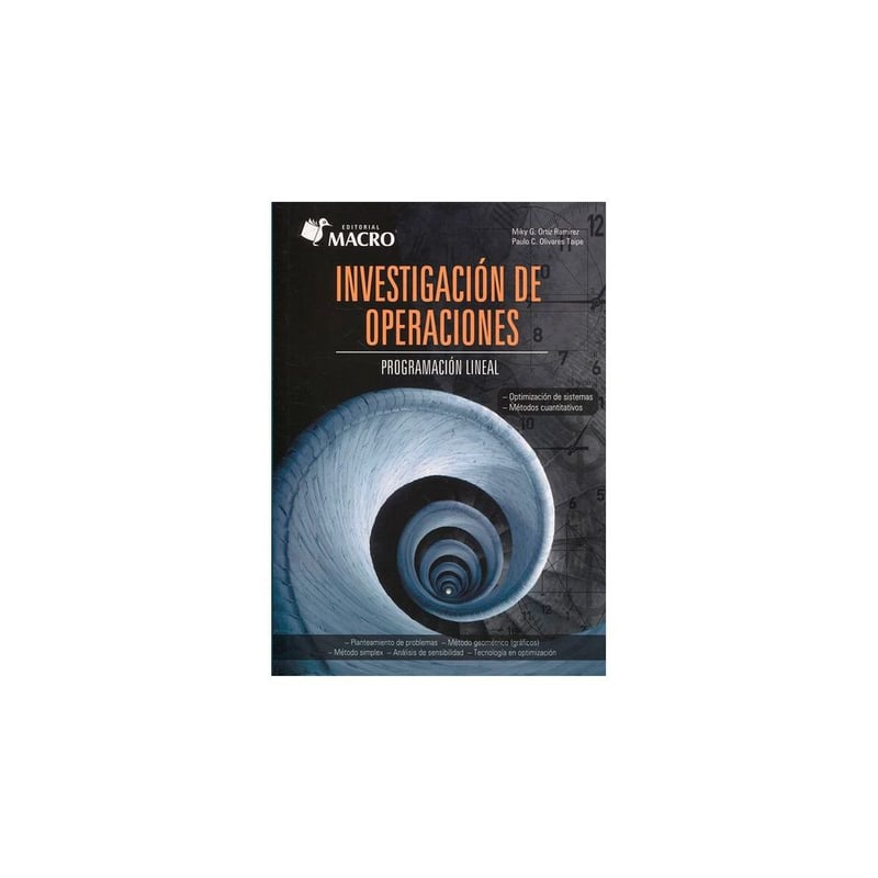 ANTARTICA LIBROS Investigacion De Operaciones: Programacion Lineal ...