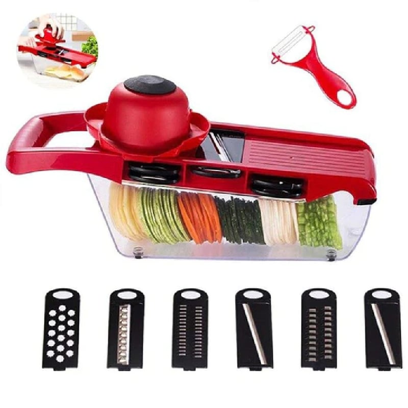 Mandolina multifunción roja | Sodimac - Falabella