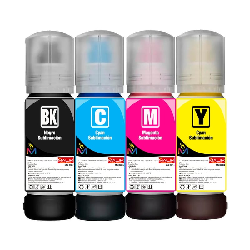 Pack 4 Tintas sublimacion compatible Epson Ecotank T544 L3250 | Sodimac ...