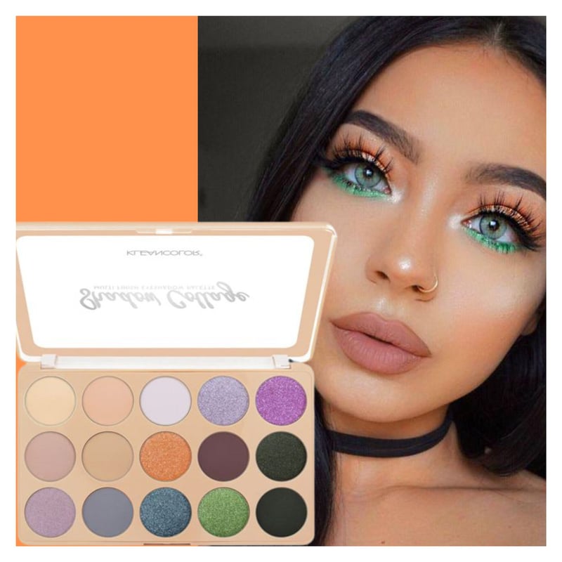 KLEANCOLOR PALETA DE SOMBRAS DE 15 TONOS SHADOW COLLAGE FUSION ...