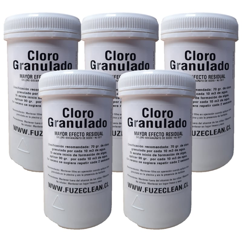 FUZE CLEAN Cloro Granulado pack 5 kg | falabella.com