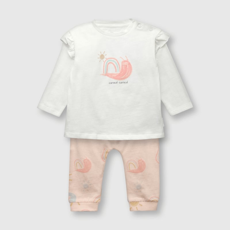 COLLOKY Clemente de bebé niña arcoiris off white (0 a 9 meses ...