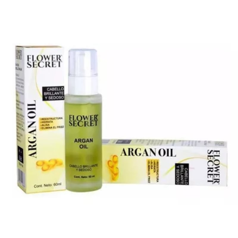 FLOWER SECRET Aceite De Argan Hidratante Para Cabello Flower Secret ...