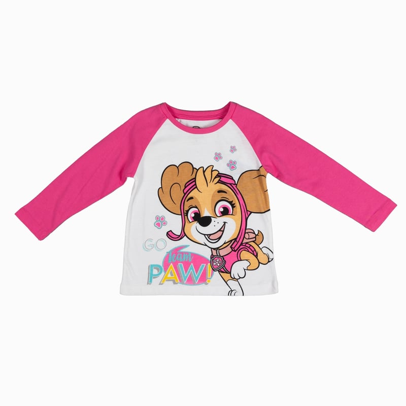 PAW PATROL Polera Manga Larga Niña Skye Team Rosado Paw Patrol ...