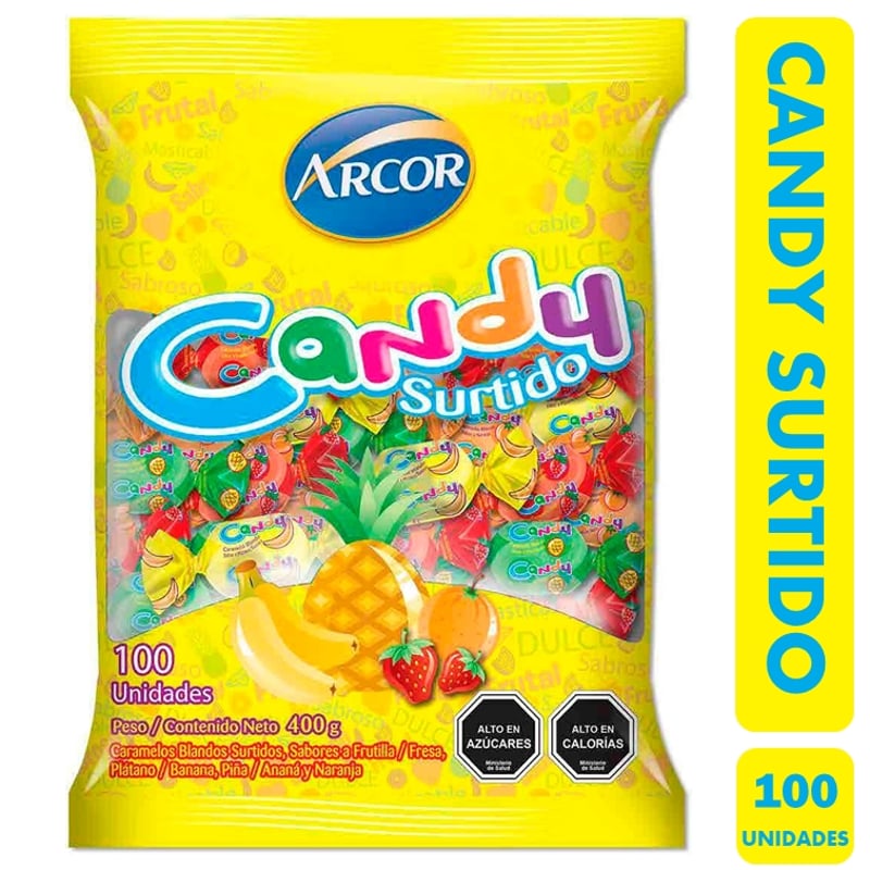 ARCOR Masticable Candy Surtido (bolsa Con 100 Unidades) | falabella.com