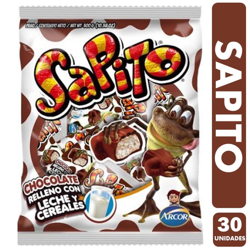 Sapito - Chocolate Relleno de Arcor (Bolsa Con 30 Unidades) ARCOR ...