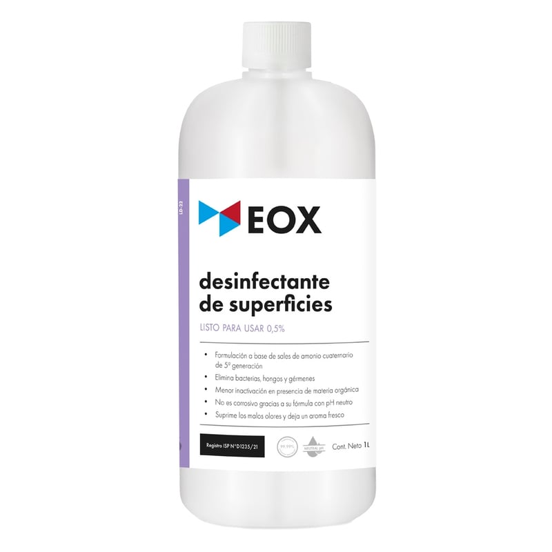 GENERICO Amonio Cuaternario Listo Para Usar Con Registro Isp Eox 1 L | falabella.com