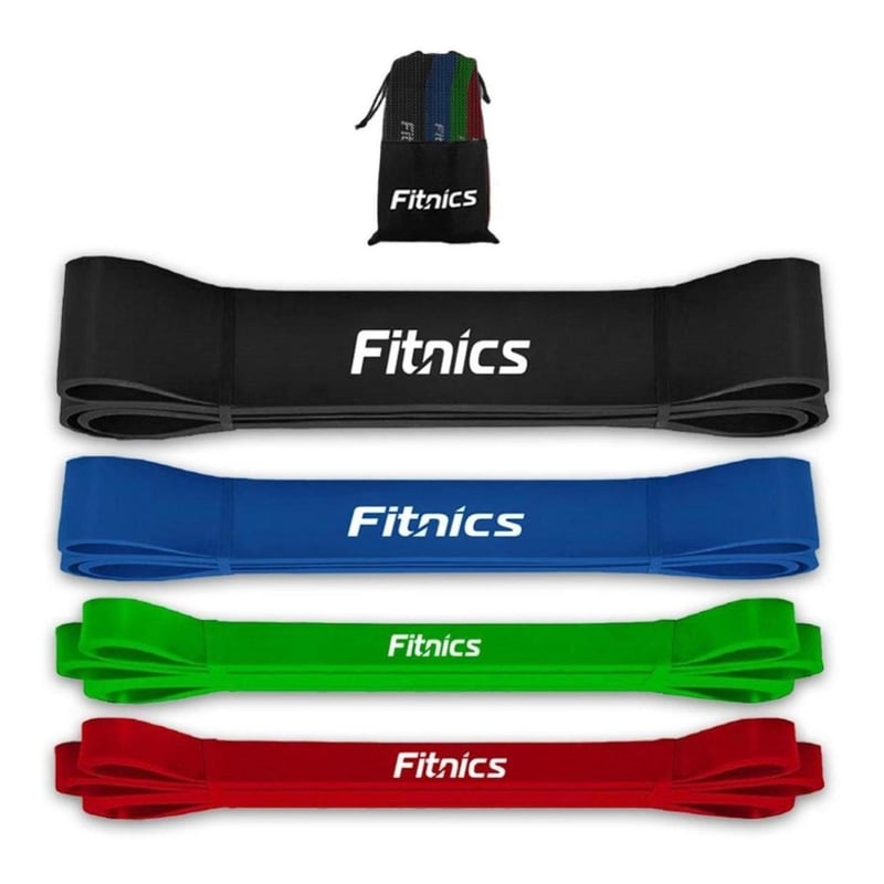 Bandas Elasticas Power Bands Latex Resistencia Fitnics Set 4 | Sodimac ...