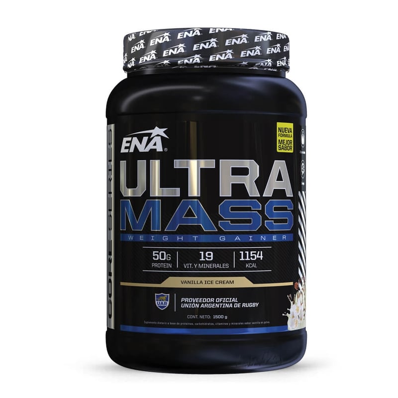 ENA SPORT NUTRITION Proteína Ultra Mass - Ganador de peso Vainilla ...