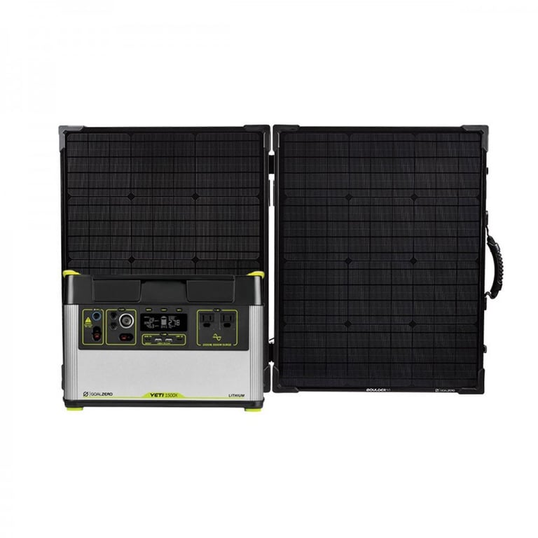 GOAL ZERO kit Generador Eléctrico Yeti 1500X Panel Solar Boulder 100 ...