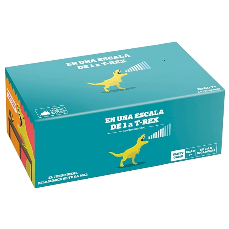 EXPLODING KITTENS En Una Escala De 1 A T-rex - Juego De Mesa Cartas ...
